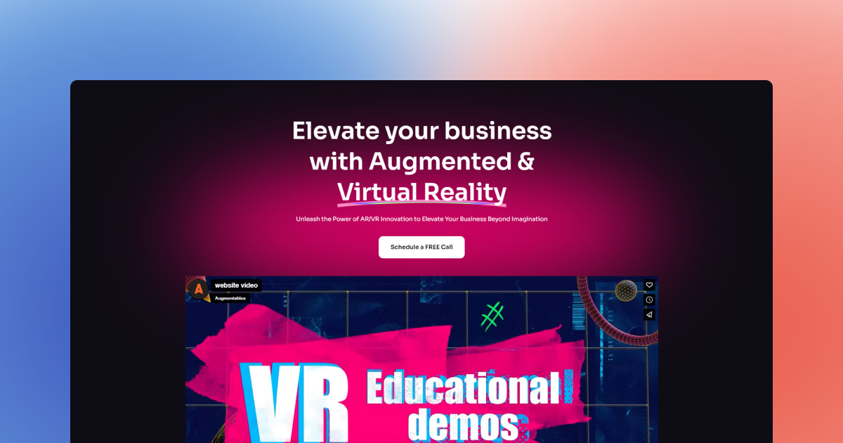 Augmentables: Leading AR/VR Solutions | Mumbai